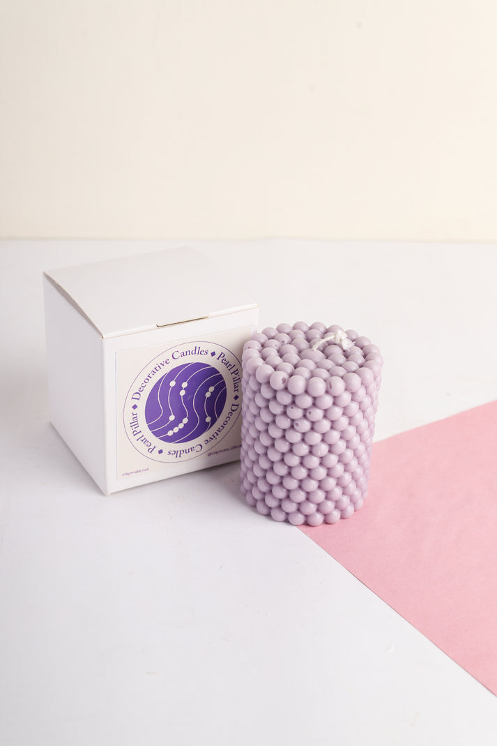 Pearl Pillar Candle – Claymate