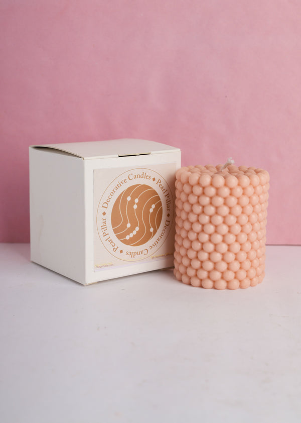 Pearl Pillar Candle – Claymate